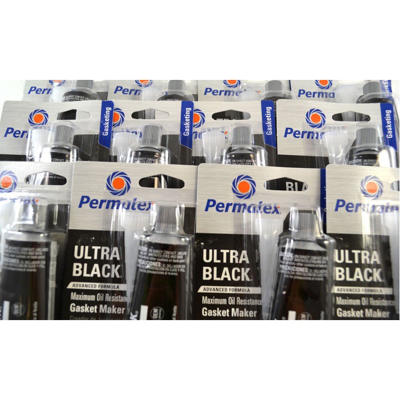 Permatex ultrablack ความต้านทานน้ํามันสูงสุด RTV เครื่องทําปะเก็นซิลิโ ...