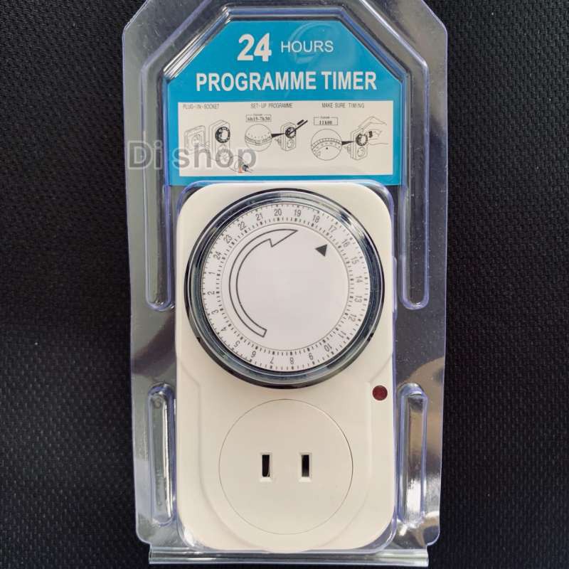 24 Hours Timer อนาล็อค ปลั๊กตั้งเวลาเปิด-ปิด อุปกรณ์ไฟฟ้า อัตโนมัติ 24 ...