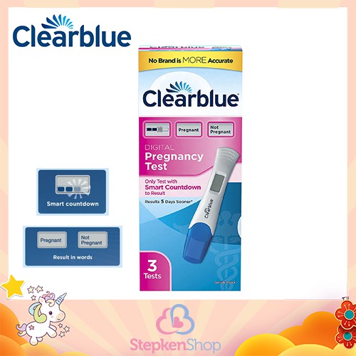Clearblue Digital Pregnancy Test with Smart Countdown - 3 Tests ...