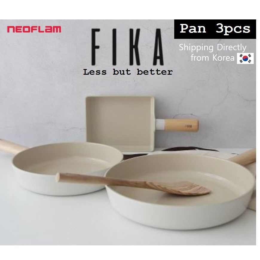 ข้อเสนอพิเศษ [3pcs set] Neoflam Fika frying pan / ceramic cooking wok ...