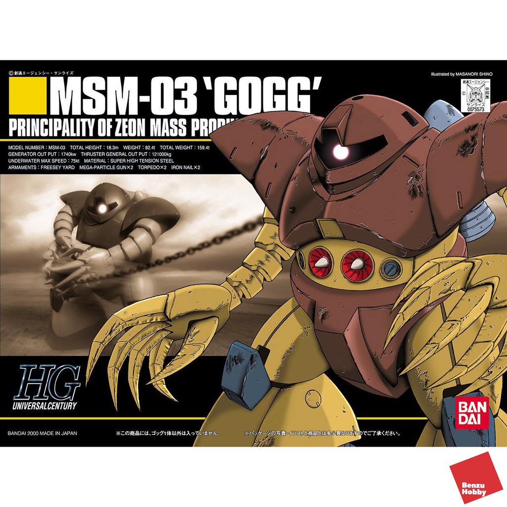 4573102568311 HG 1/144 HGUC GOGG (Bandai) | Shopee Thailand