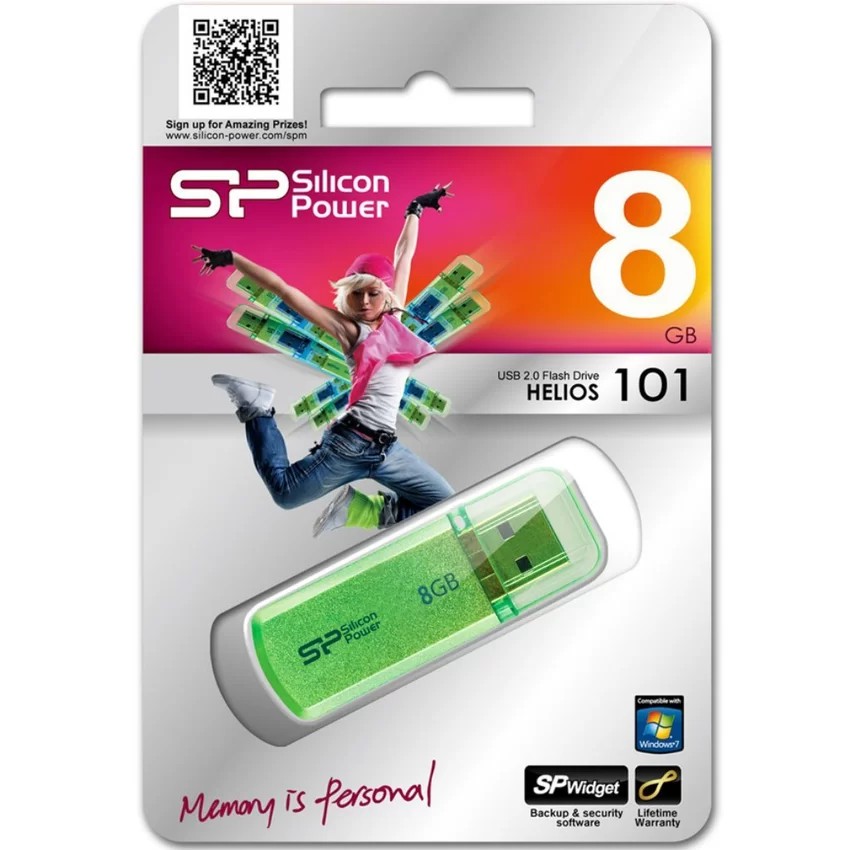 Silicon Power USB Flash Drive รุ่น Helios 101 8GB (Green) | Shopee Thailand
