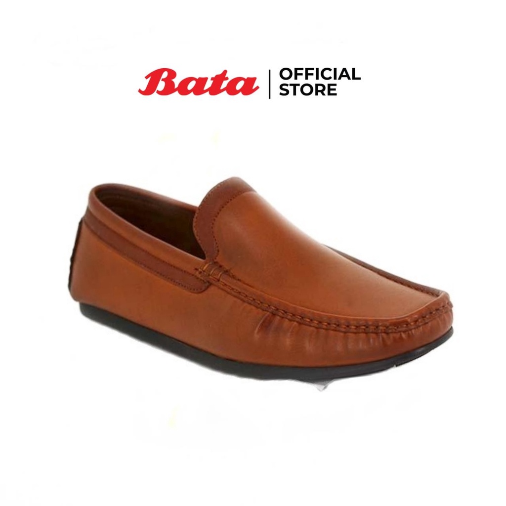 Bata MEN'S CASUAL รองเท้าลำลอง MOCCASIN แบบสวม สีน้ำตาล 8514662 / สีดำ 8516662 | Shopee Thailand