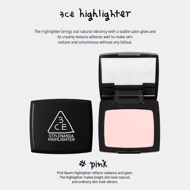 3CE Highlighter #pink | Shopee Thailand