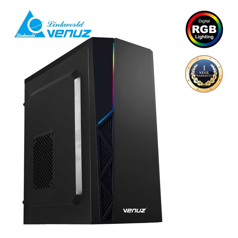 CASE (เคสเกมมิ่ง) VENUZ ATX Computer Case VC1613 , VC1616 ไฟ RGB สวยๆ ...