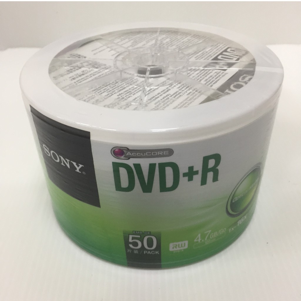 DVD Sony DVD+R 4.7 GB/Go1x16x | Shopee Thailand