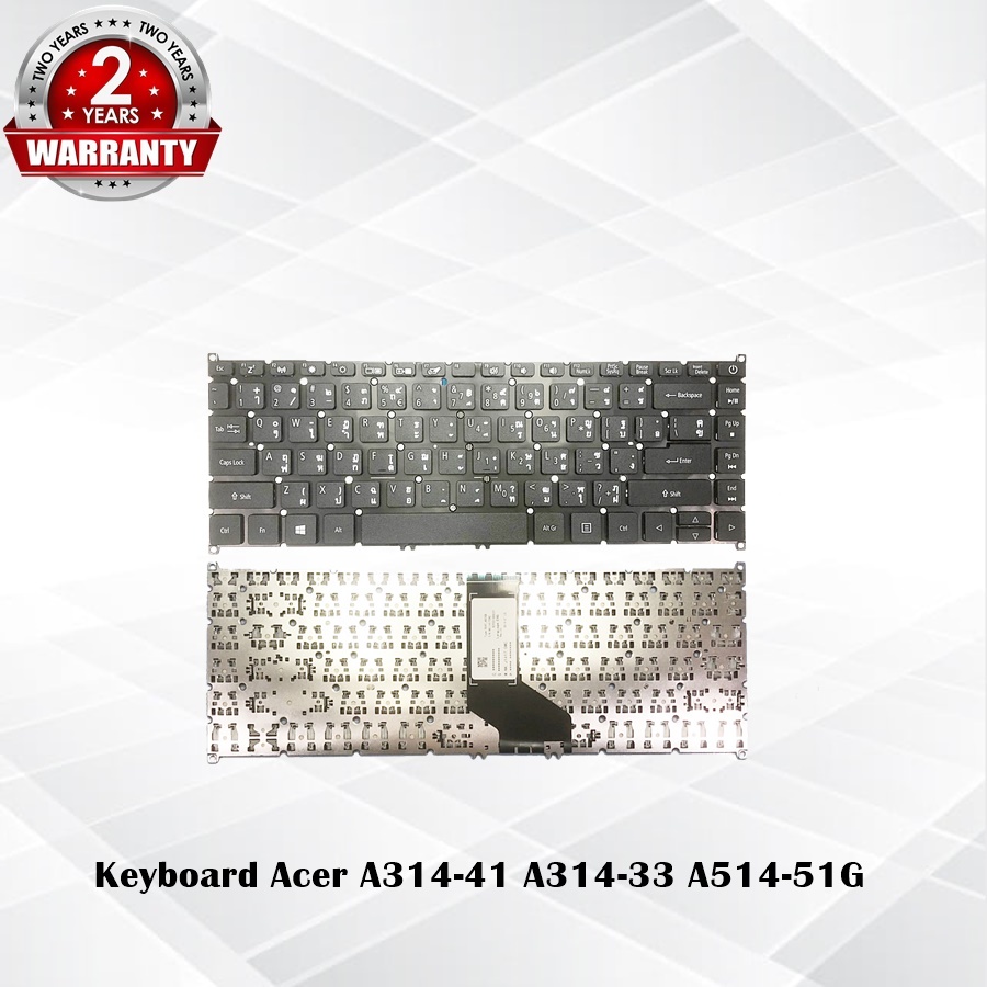 Keyboard Acer A514-51 / คีย์บอร์ด เอเซอร์ รุ่น Aspire3,A514-51,A514-41,A514-52,A514-53,A314-21 ...