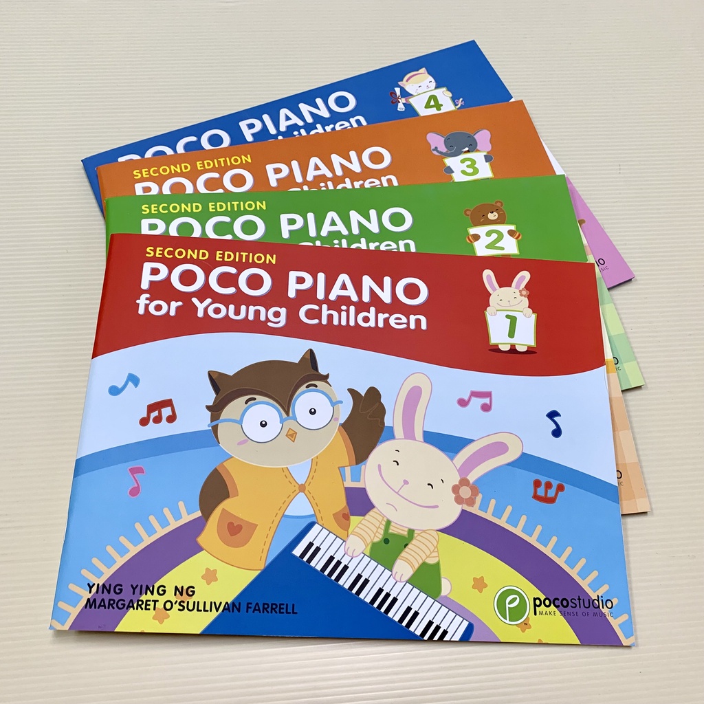 [ใหม่] Poco Piano สําหรับเด็กเล็ก เล่ม 1 - 4 โดย Ying Ying Ng 2nd ...
