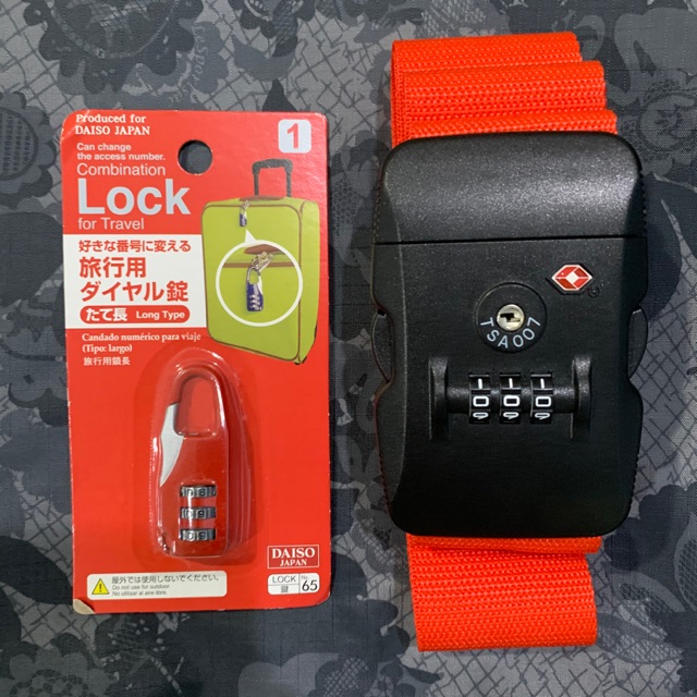 สายรัดกระเป๋าเดินทาง ใส่รหัส 3 หลัก ตัวล็อก TSA 007 Luggage Strap 3 ...