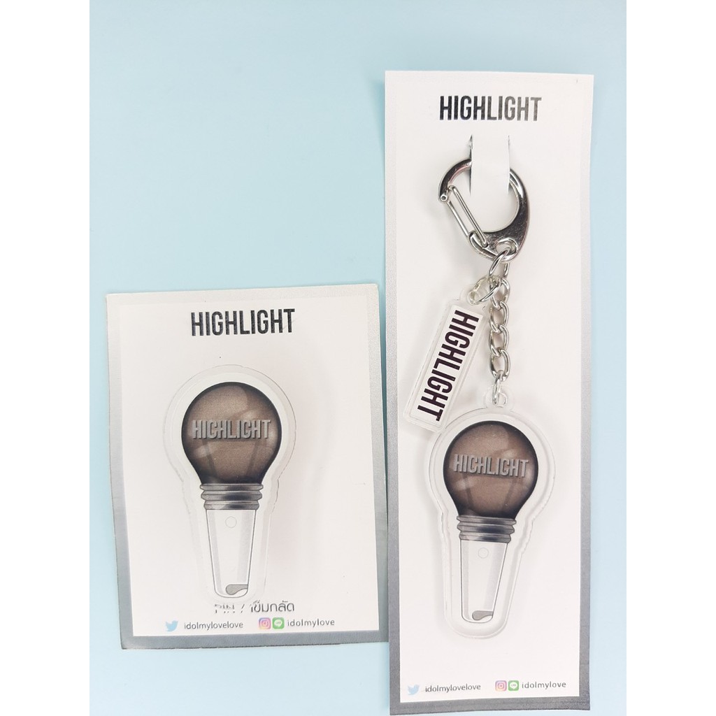Highlight : Keychain + PIN Lightstick | Shopee Thailand