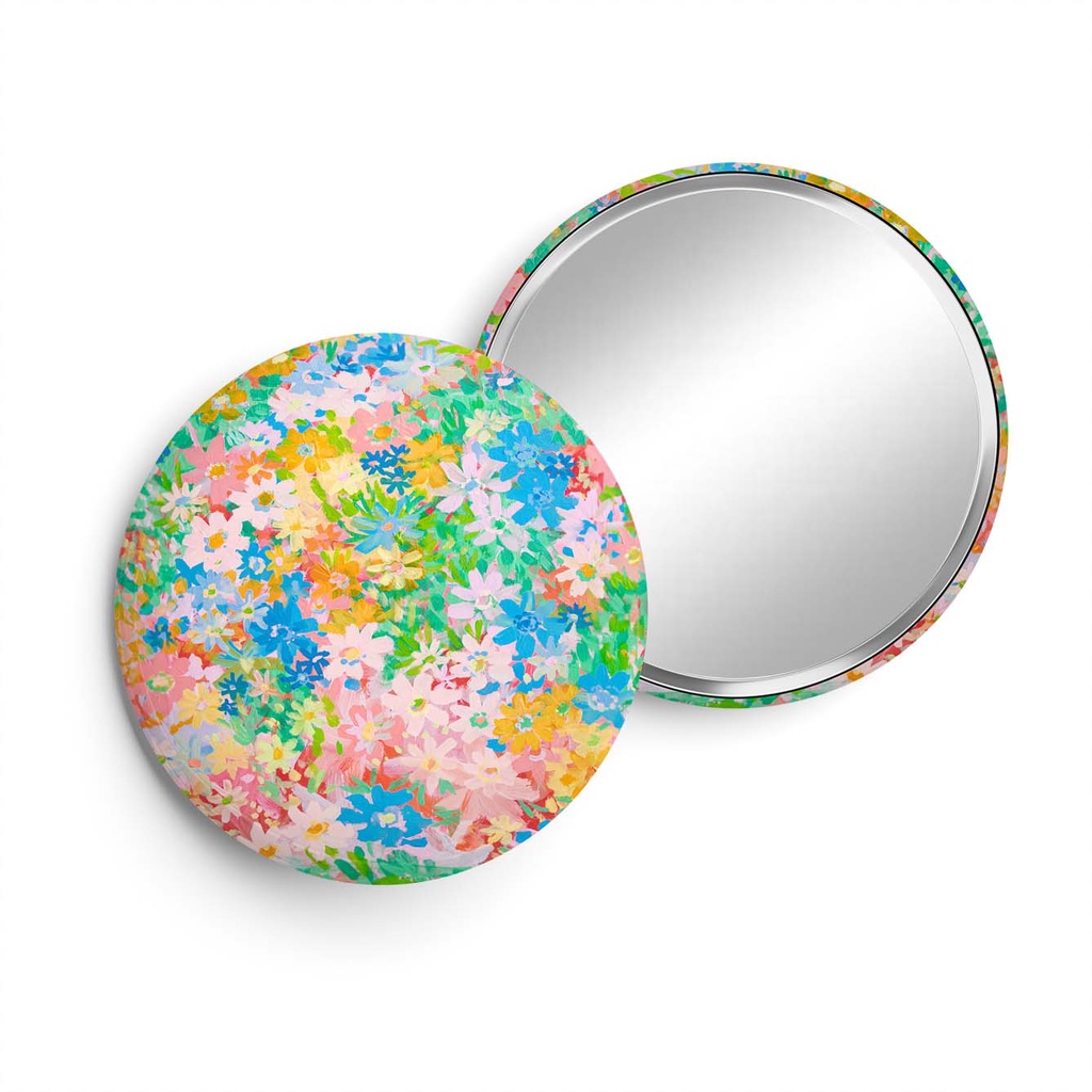 pocket mirror กระจกพกพา ขนาดกระทัดรัด มีหลายลายให้เลือก | Shopee Thailand