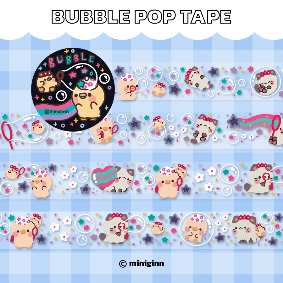 miniginn - Bubble pop tape เทปตกแต่ง | Shopee Thailand