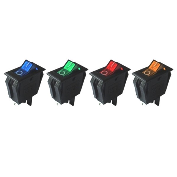 สวิตซ์แลมป์ บาง 3 ขา หน้า I O 12v 220v ขายส่ง