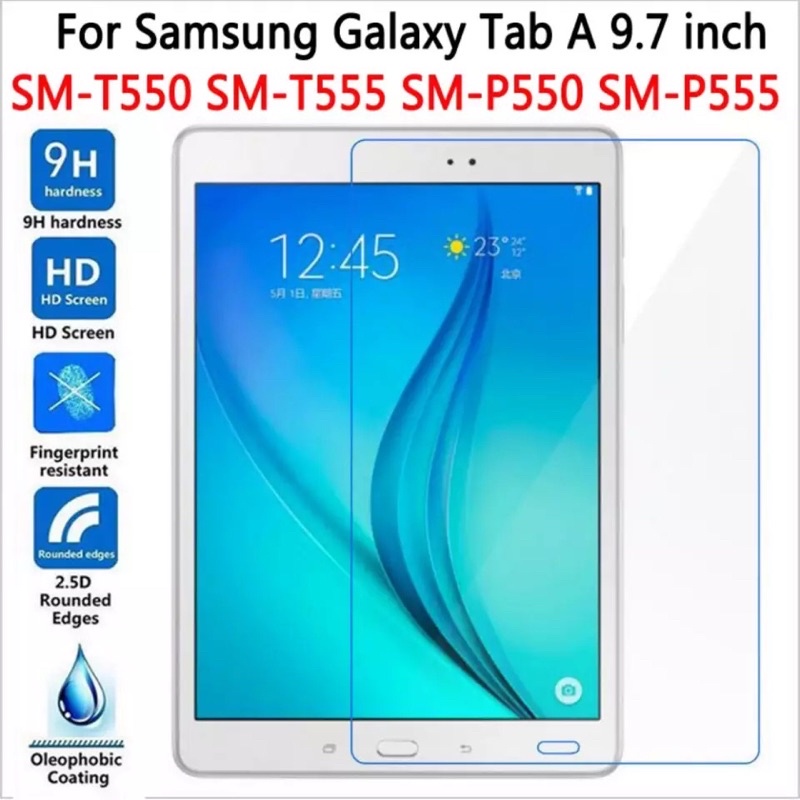 จากประเทศไทย ฟิล์มกระจก นิรภัย เค็มจอ Samsung Galaxy Tab A 9.7 SM-P555 ...