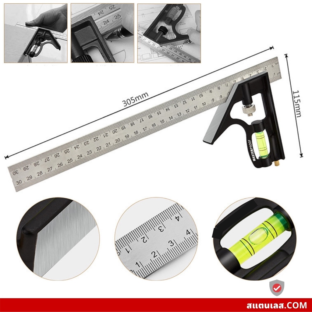 ฉากเอนกประสงค์ ฉากวัดมุม วัดองศา Haode 300 mm. | Shopee Thailand