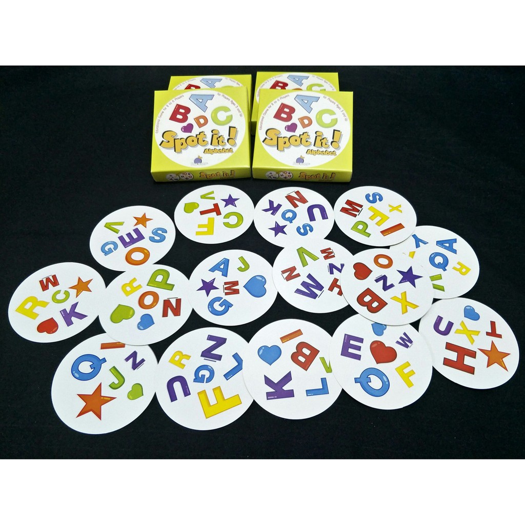Spot It Card Game - Alphabets | Shopee Thailand