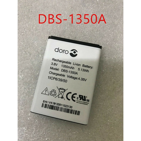 New original 1350 mAh DBS-1350A Replacement Battery for Doro 7050 ...