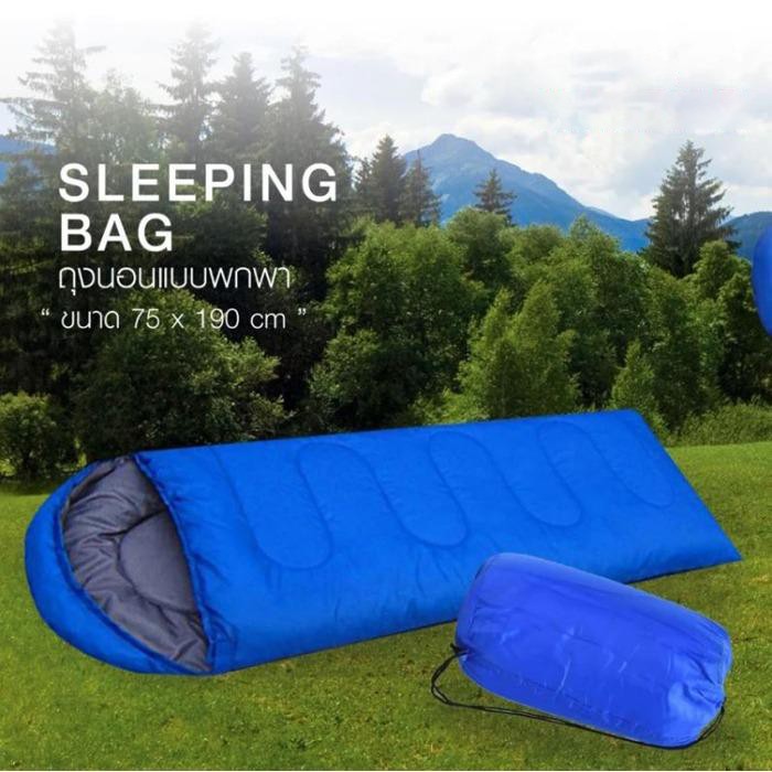 ถุงนอน แบบพกพา ถุงนอนปิกนิก Sleeping Bag ขนาดกระทัดรัด น้ำหนักเบา พกพา ...