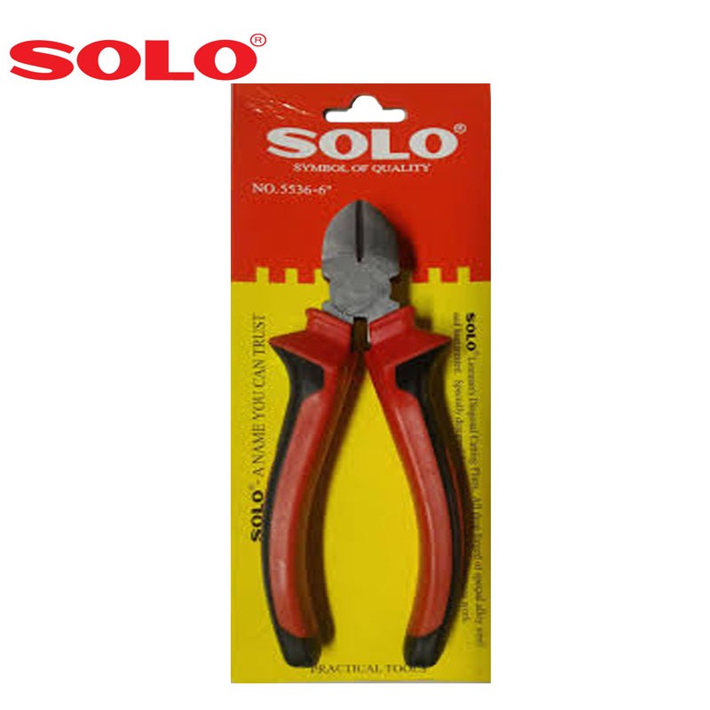 SOLO โซโล คีมช่างไฟฟ้าทรงเยอรมันปากฉียง ขนาด 6 นิ้ว รุ่น 5536-6 ...