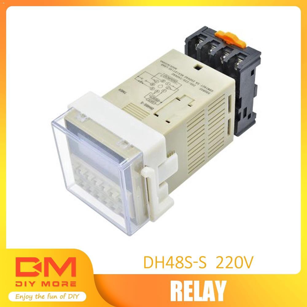 DIYMORE DH48S-S รีเลย์หน่วงเวลา แบบดิจิทัล AC 220V + ซ็อกเก็ต | Shopee Thailand