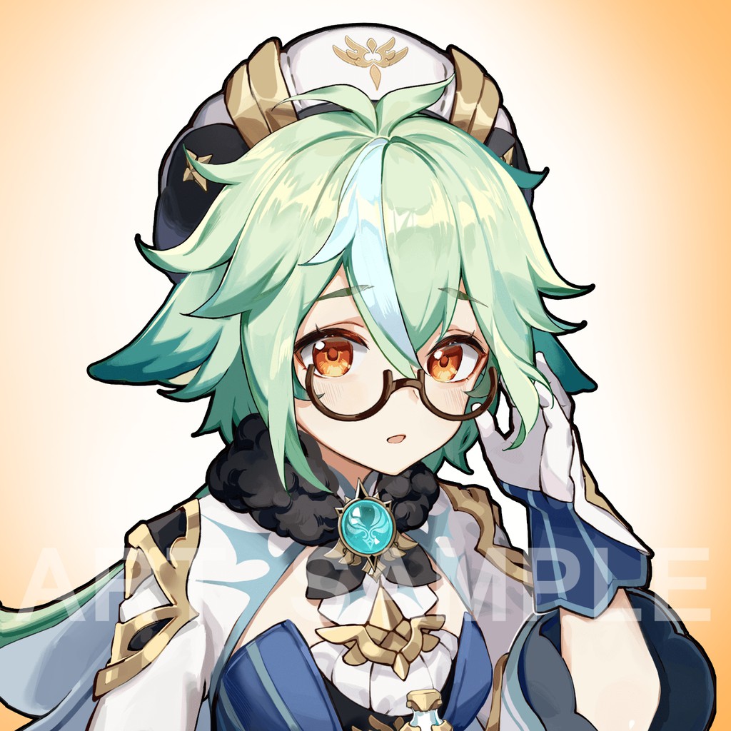 Genshin Impact Sucrose Sticker เกนชิน ครี สติ๊กเกอร์ 2 ชิ้น GenShin ...