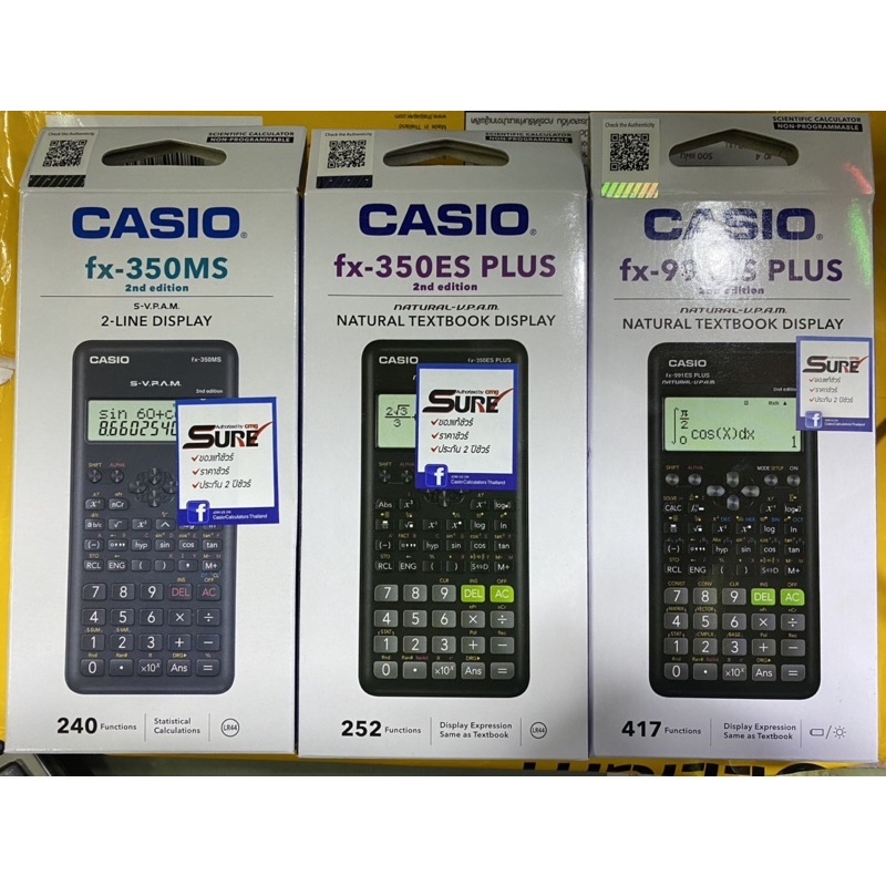 Casioเครื่องคิดเลขวิทยาศาสตร์รุ่นfxแท้100% | Shopee Thailand