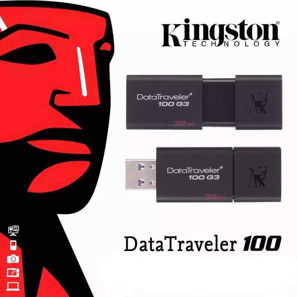 Kingston DT100G3 แฟลชไดรฟ์ USB 3.0 16GB 32GB 64GB 128GB 256GB ความเร็วสูง | Shopee Thailand