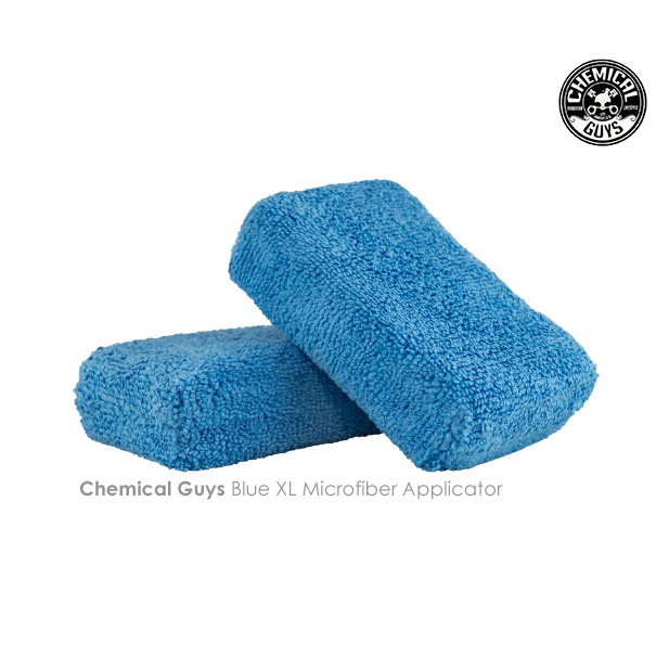 Chemical Guys Blue Microfiber Applicators (ขนาด XL) (แพค 2 ชิ้น ...