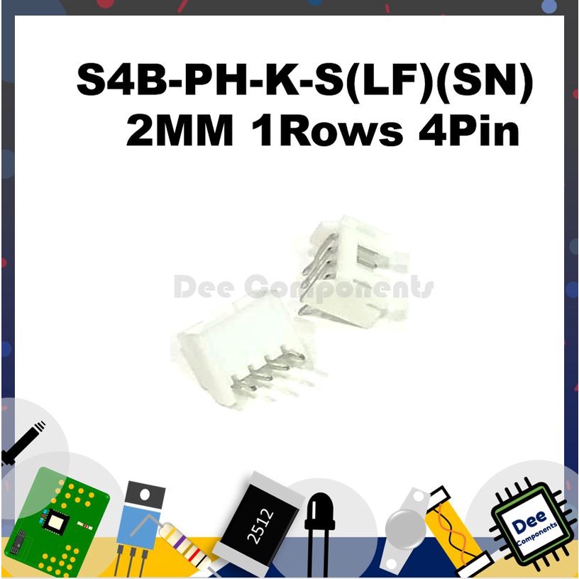 Connector 4Pin 2MM 1Rows 2A PH S4B-PH-K-S(LF)(SN) JST 2-2-6 | Shopee Thailand