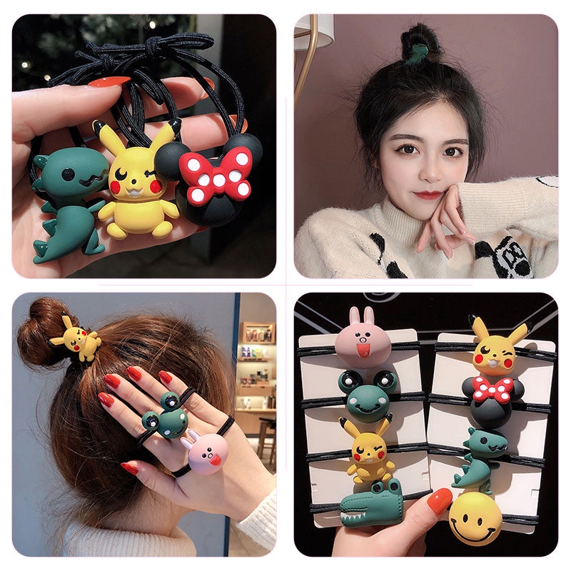 Super Cute Hair Accessories Net Red Head Rope Female Sen Tie Hair Rope ...