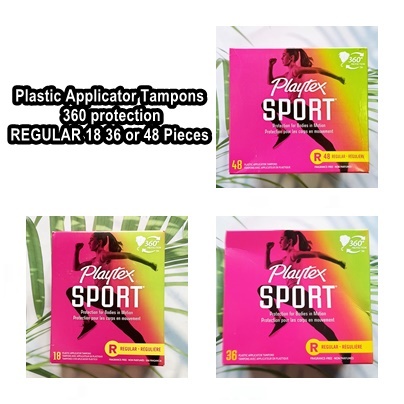 ผ้าอนามัยแบบสอด เหมาะกับวันมาปกติ Sport® Plastic Applicator Tampons 360 ...
