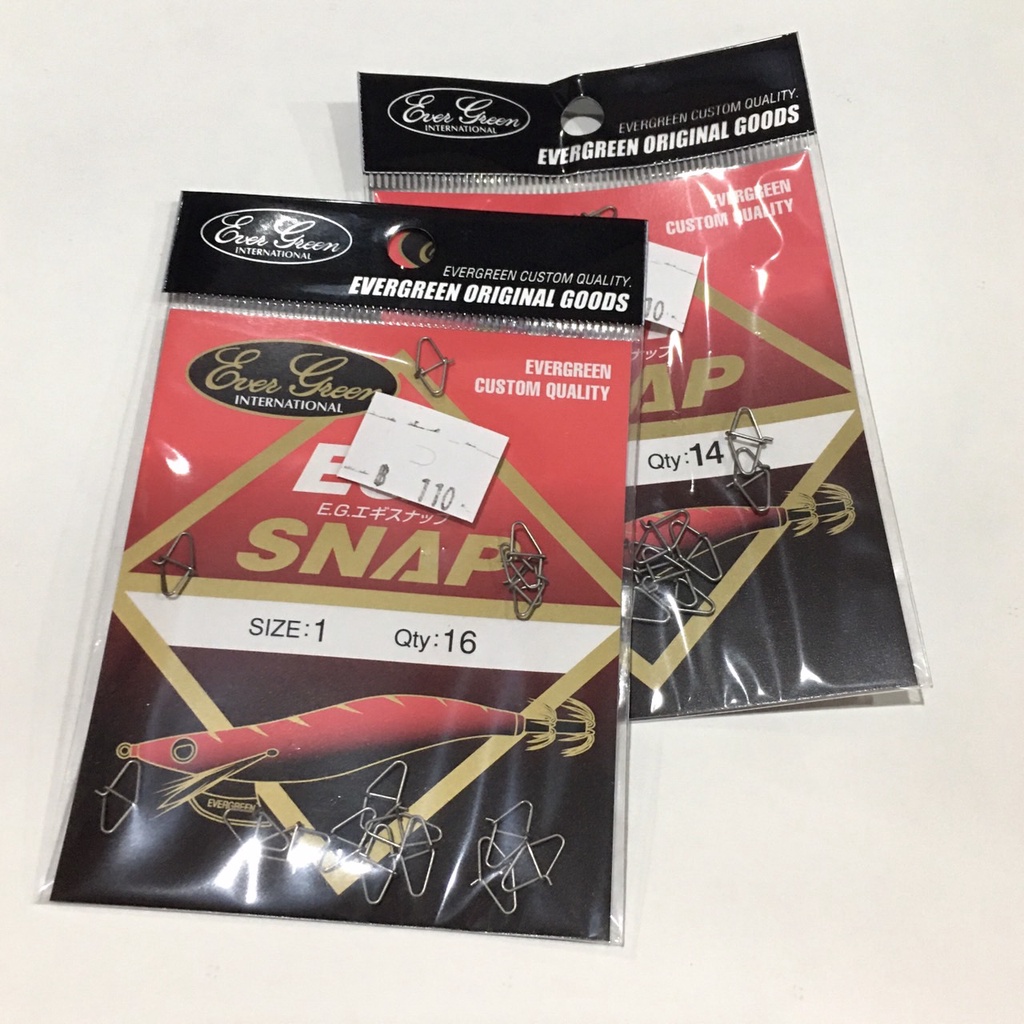 //คลิปตกหมึก// EverGreen EGI Snap ลวดสปริงสแตนเลส เกรดพรีเมี่ยม Made in ...