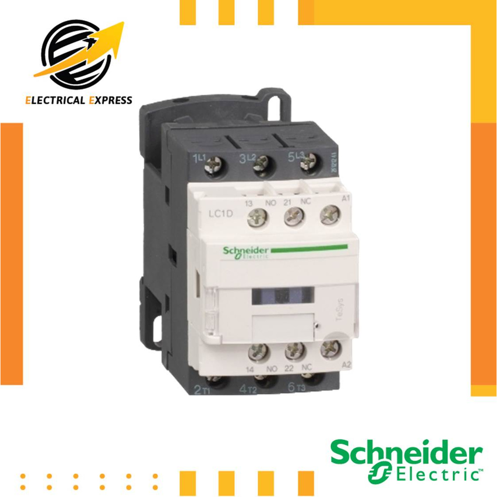 Schneider / แมกเนติก คอนแทคเตอร์ / Magnetic contactor / LC1D / LC1D32M7 / 3P 32A 220VAC 1NO+1NC ...