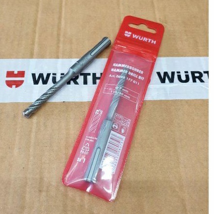 ดอกสว่านโรตารี่ ปลาย 2แฉก SDS-Plus WURTH Red Line (มาตรฐานเยอรมัน) ดอก ...