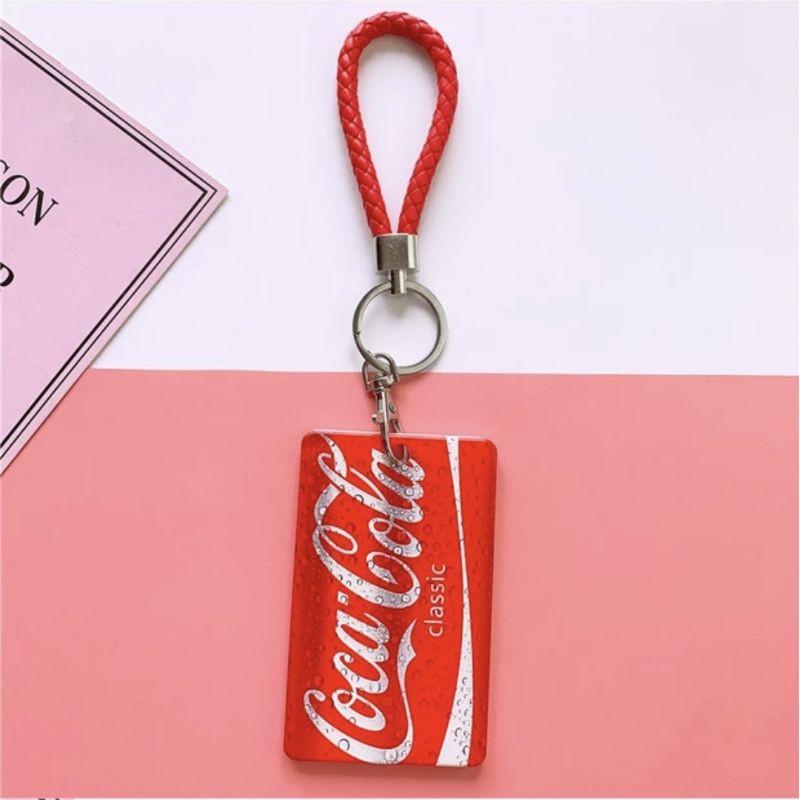 Coca COLA PEPSI LANYARD CARD HOLDER NAME TAG BADGE ID CARD HOLDER พวง ...