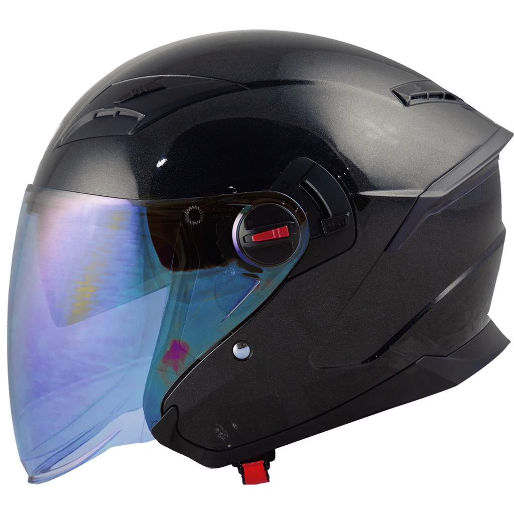 AF1 หมวกกันน็อค วัยรุ่น ไซร์ M-XXL ถอดซักได้ รองรับบลูทูธ ชิวสีฟ้า แว่น ...