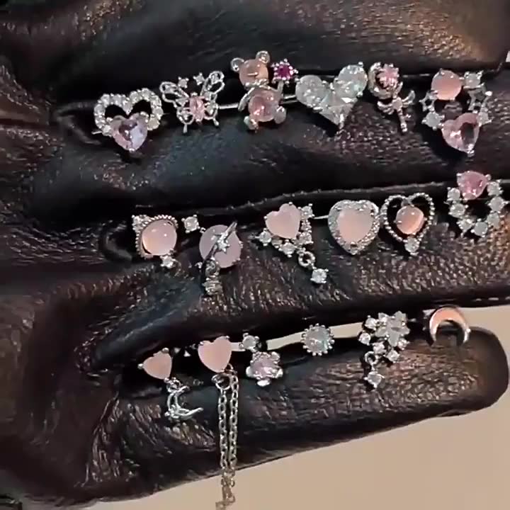 Jojo COCO ใหม่ ต่างหูเข็มเงิน S925 ประดับเพทายคริสตัล รูปหัวใจ แฟชั่น สําหรับผู้หญิง | Shopee ...