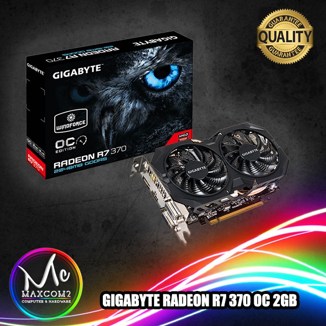 การ์ดจอ VGA GIGABYTE R7 370 WINDFORCE 2GB CO GDDR5 สินค้ามือสอง ประกัน ...