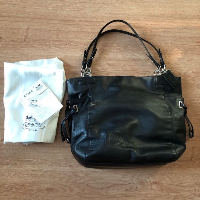 Used Coach Tote แท้ 100% สีดำ | Shopee Thailand