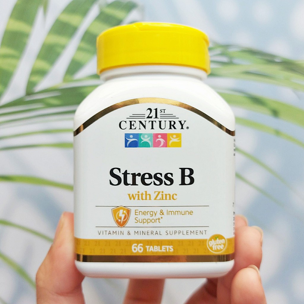 (21st Century®) Stress B with Zinc 66 Tablets วิตามินบีรวมผสมธาตุ ...