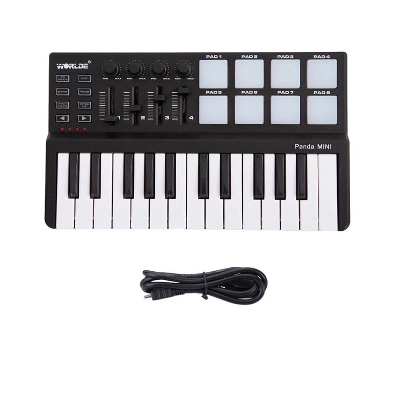 พร้อมส่ง Worlde Panda มินิคีย์บอร์ด และกลองไฟฟ้าแบบ Pad ตัวควบคุม MIDI ...