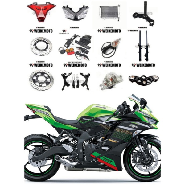 อะไหล่แยกชิ้นมือ 1 kawasaki ninja zx-25rแฟริ่งข้าง zx25rของแต่ง zx25r ...