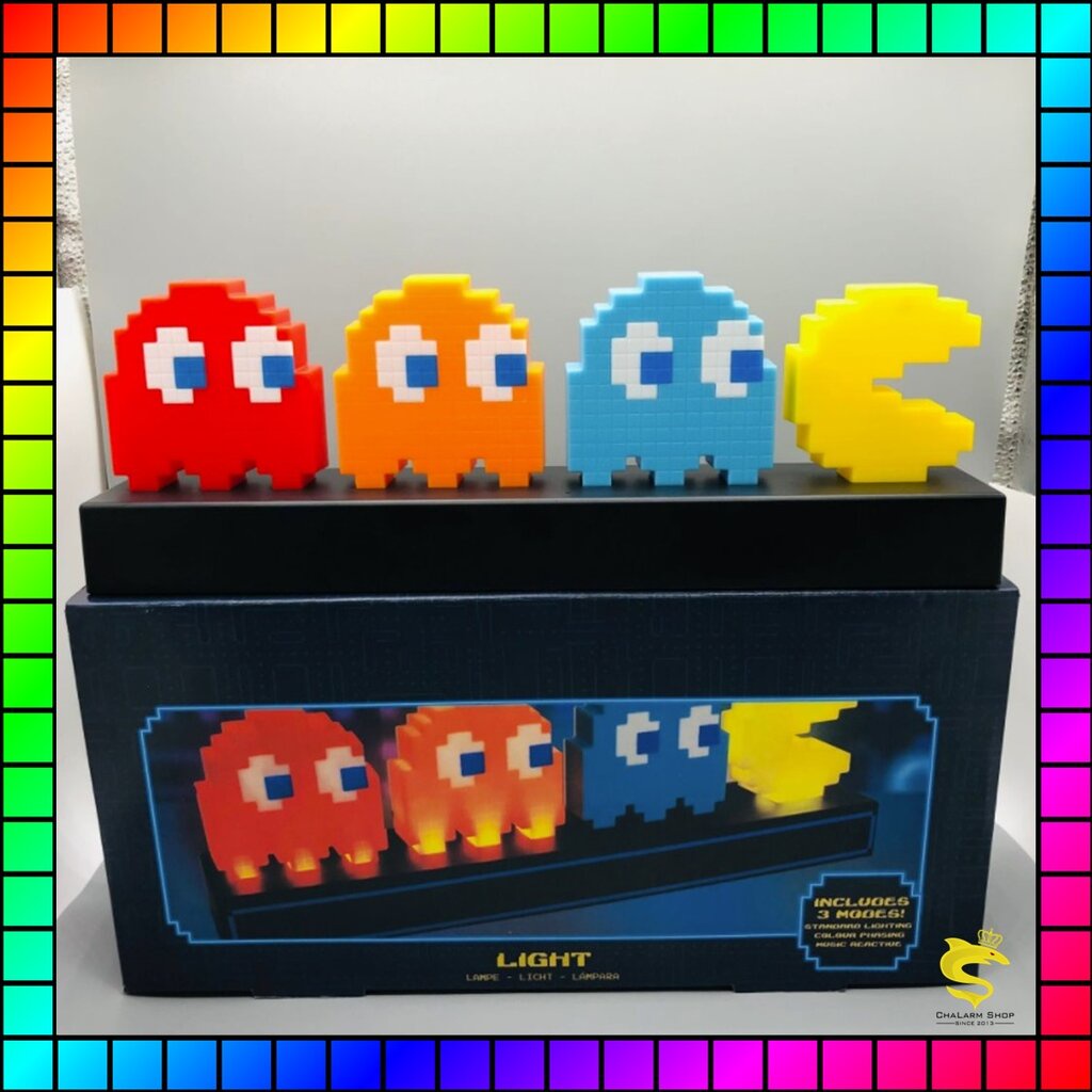 PacMan Icon Light เปลี่ยนไฟตามเสียง | Shopee Thailand