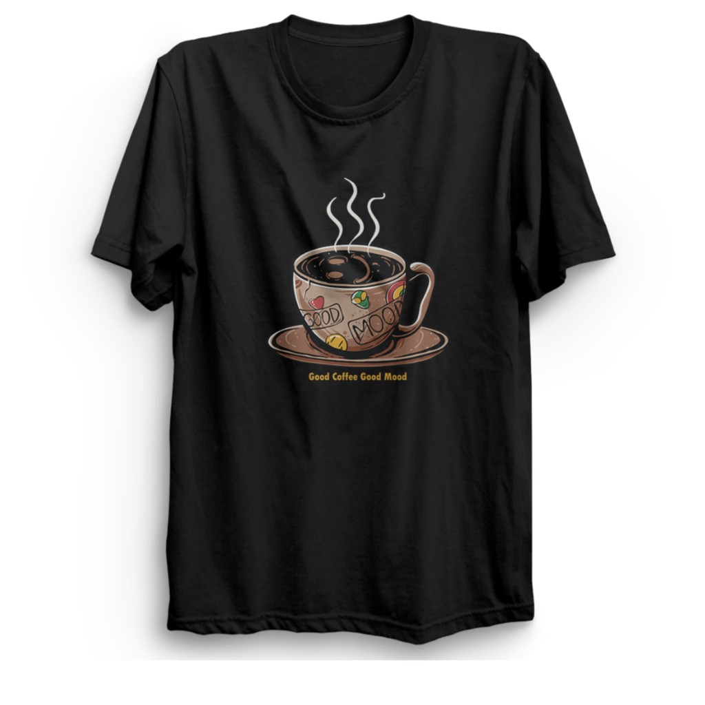 Good Coffee Good Mood Barista Coffee เสื้อยืด | Shopee Thailand
