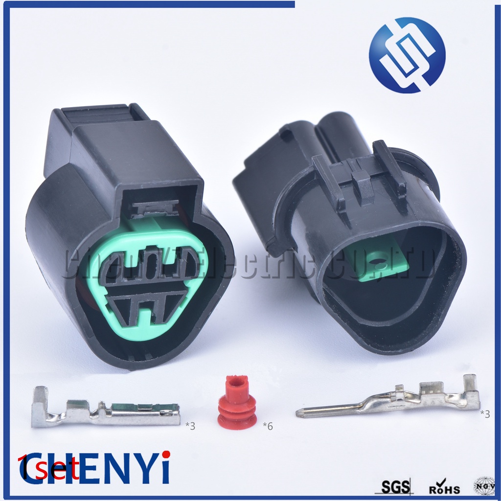 1 ชุด 3 ขาชายหญิง Kum กันน ้ ําสายไฟ Auto Connector Plug PB621-03020 ...