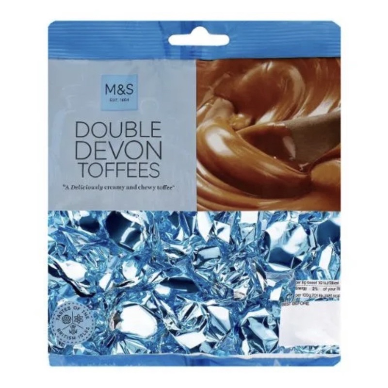 Marks&Spencer Double devon toffee ลูกอมชอคโกแลต ขนาด 225g | Shopee Thailand