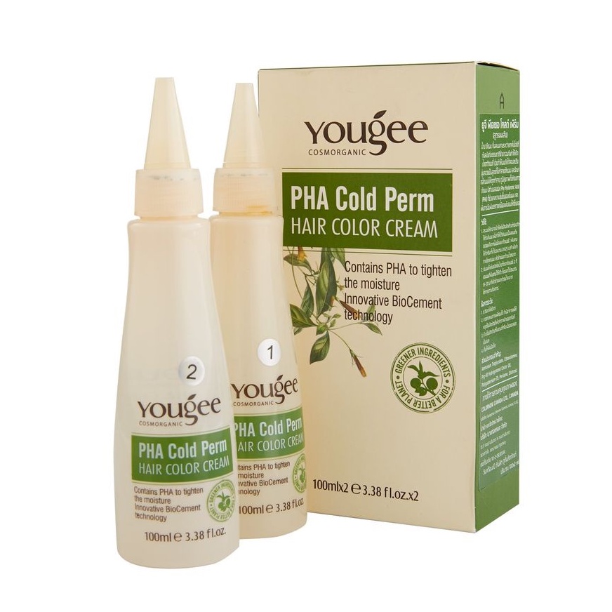 ํYougee Cosmetic น้ำยาดัดผมออแกนิก สำหรับผมเสีย PHA Cold Perm A ...