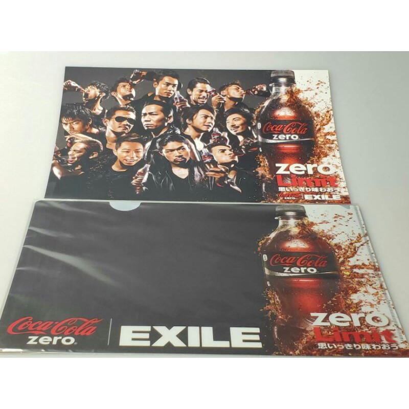 แฟ้ม A4 + โปสเตอร์ 💥Coca Cola Zero EXILE 💥 ของใหม่ พร้อมส่ง | Shopee Thailand
