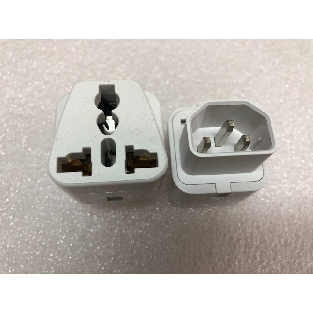 ADAPTER UPS/หัวแปลง ปลั๊กups IEC to 3 PIN ปลั๊กAPC แบบ 2รูเสียบ สีดำ ...