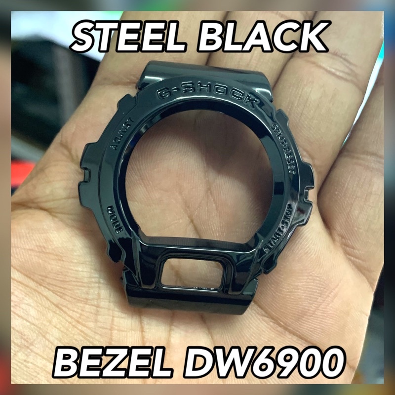Hitam Bezel STEEL DW6900! กรอบเหล็กตามนาฬิกา! โมเดล DW6900 BASIC! ทอง ...